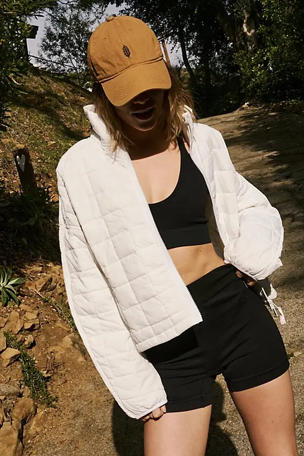 Free People Poppy Packable Puffer Jacket - Painted White